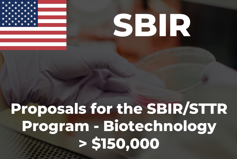 Technical Proposals for the SBIR Program in Biotechnology - BizCusp
